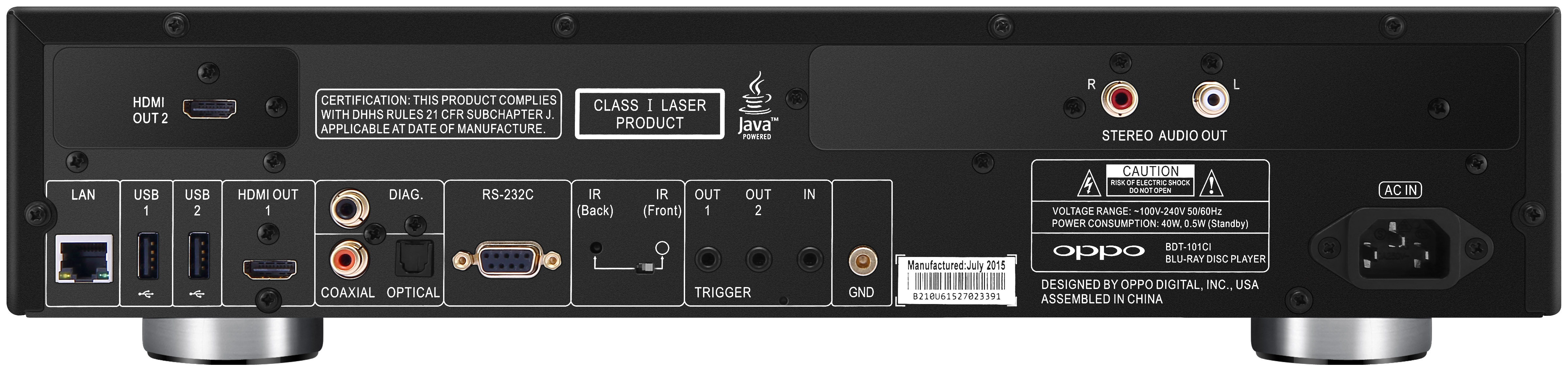 OPPO Digital France - OPPO UBD-203 EU